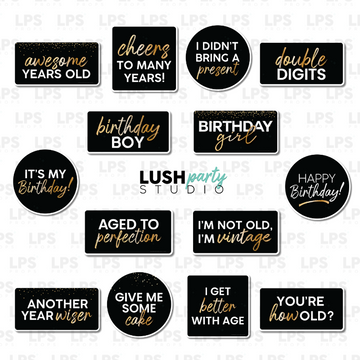 BIRTHDAY PHOTO BOOTH PROPS | Lush Party Studio – Lush Party Studio Props