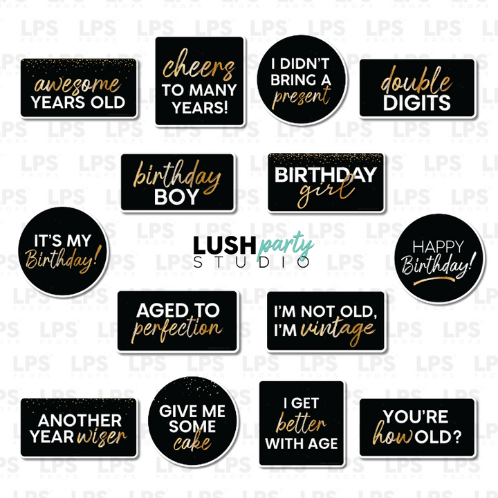 BIRTHDAY PHOTO BOOTH PROPS | Lush Party Studio – Lush Party Studio Props