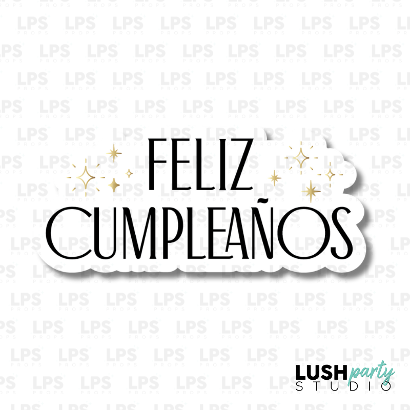 Happy Birthday Glam Photo Booth Prop Sign – Lush Party Studio Props