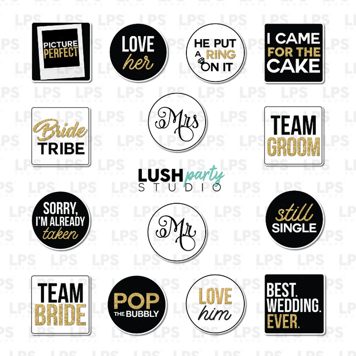 Wedding Photo Booth Props | Lush Party Studio – Lush Party Studio Props