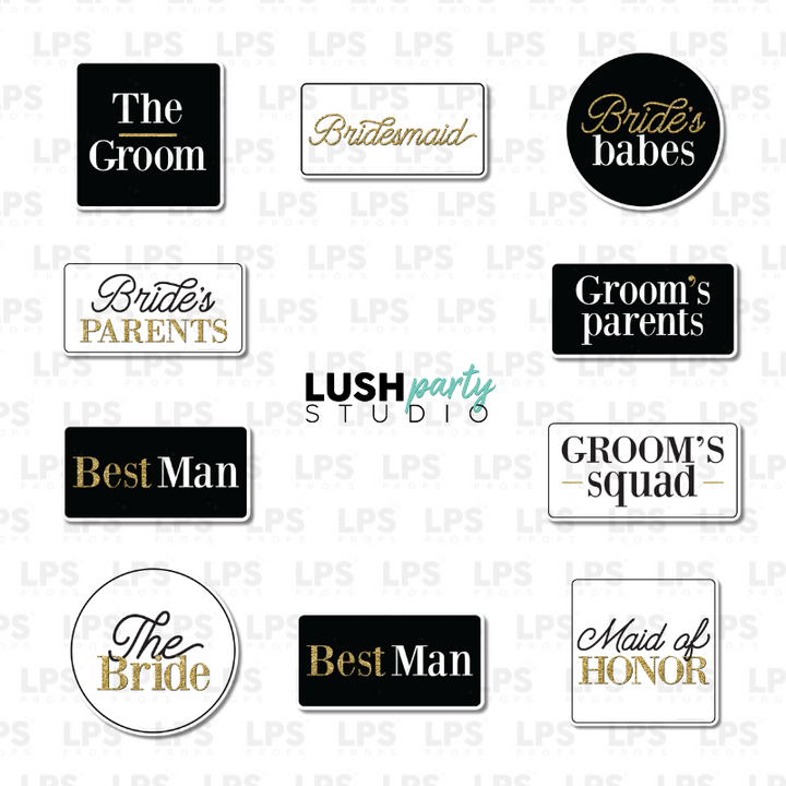 Wedding Photo Booth Props | Lush Party Studio – Lush Party Studio Props