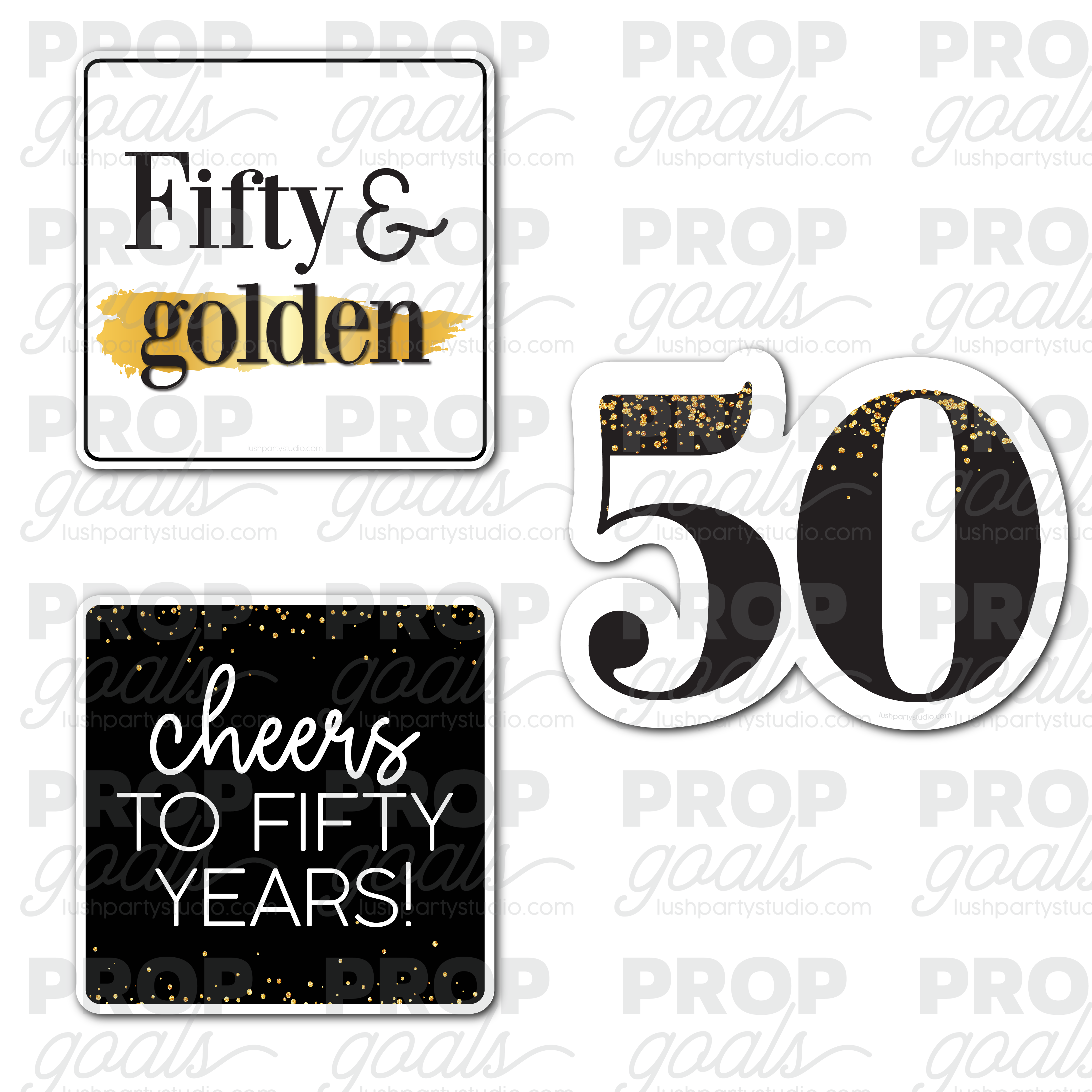 Milestone Birthday photo booth prop signs