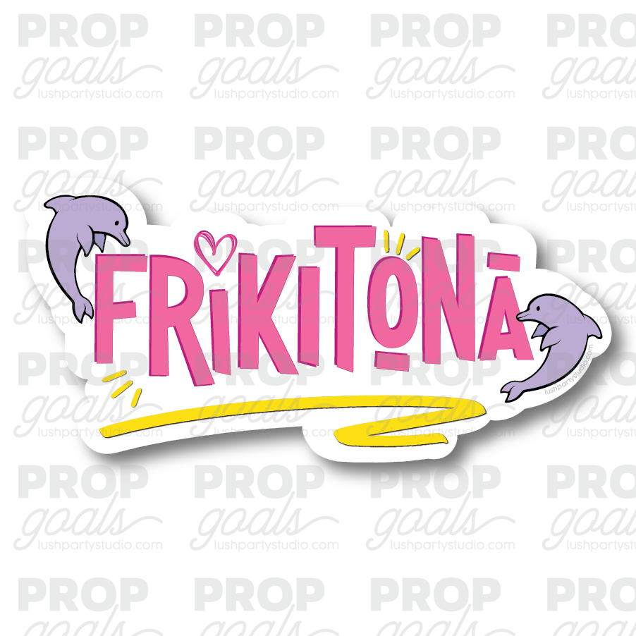 Frikitona Photo Booth Prop Word Sign