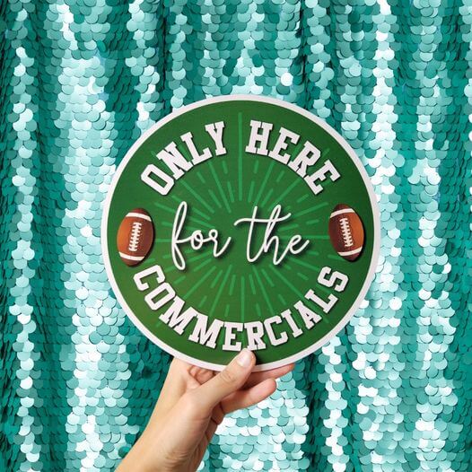 Football Super Bowl Photo Booth Prop Signs Bundle